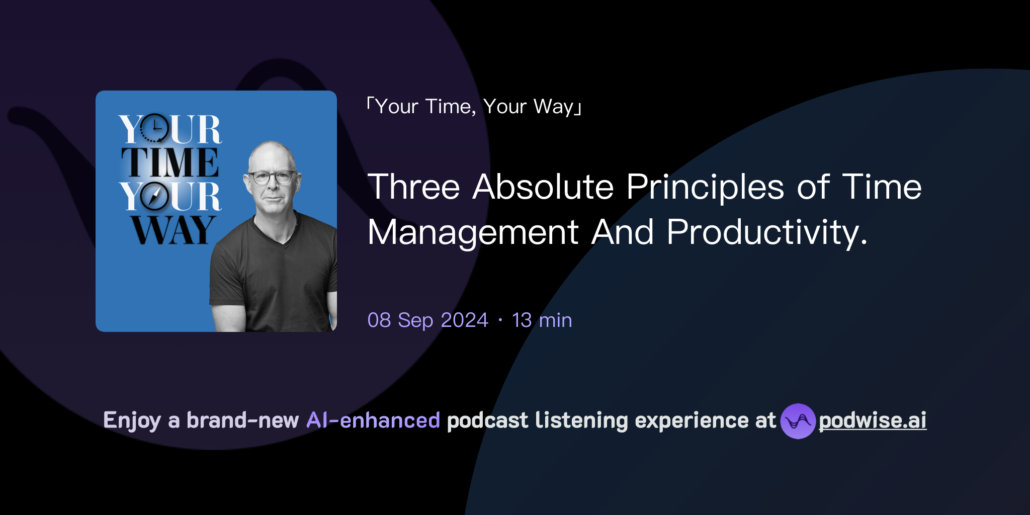 Three Absolute Principles of Time Management And Productivity. | Your ...