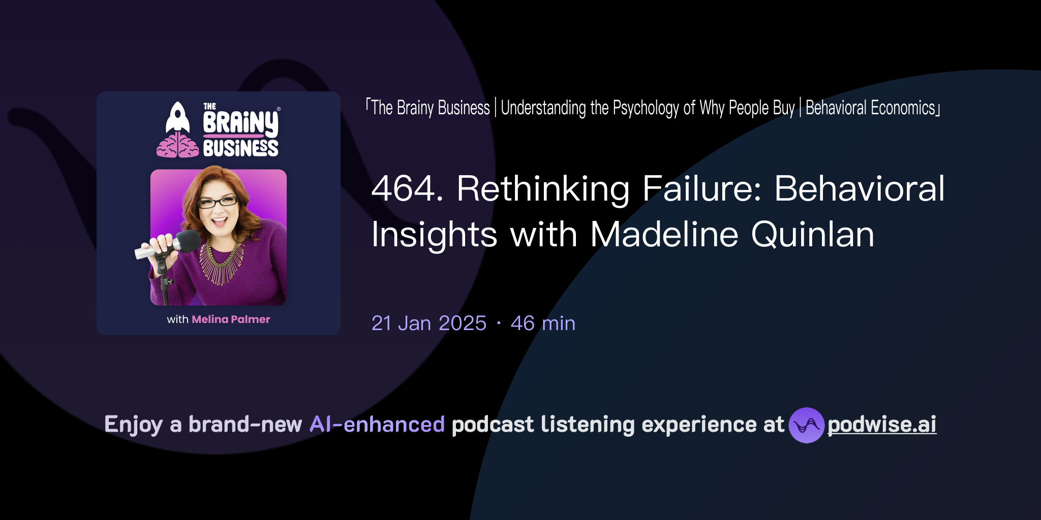 464. Rethinking Failure: Behavioral Insights with Madeline Quinlan ...