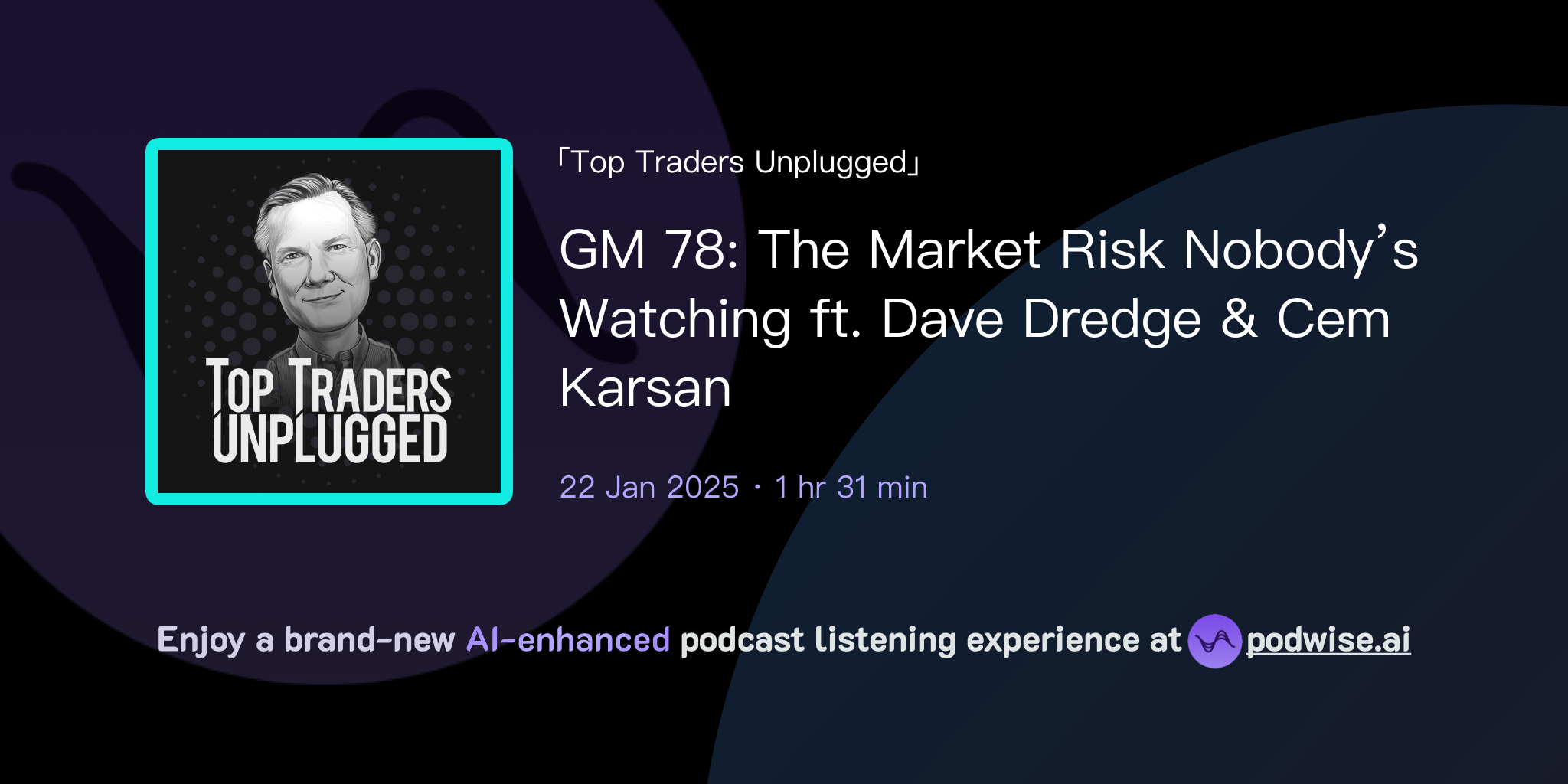 GM78: Is this 1995 all over again? ft. Dave Dredge & Cem Karsan | Top ...