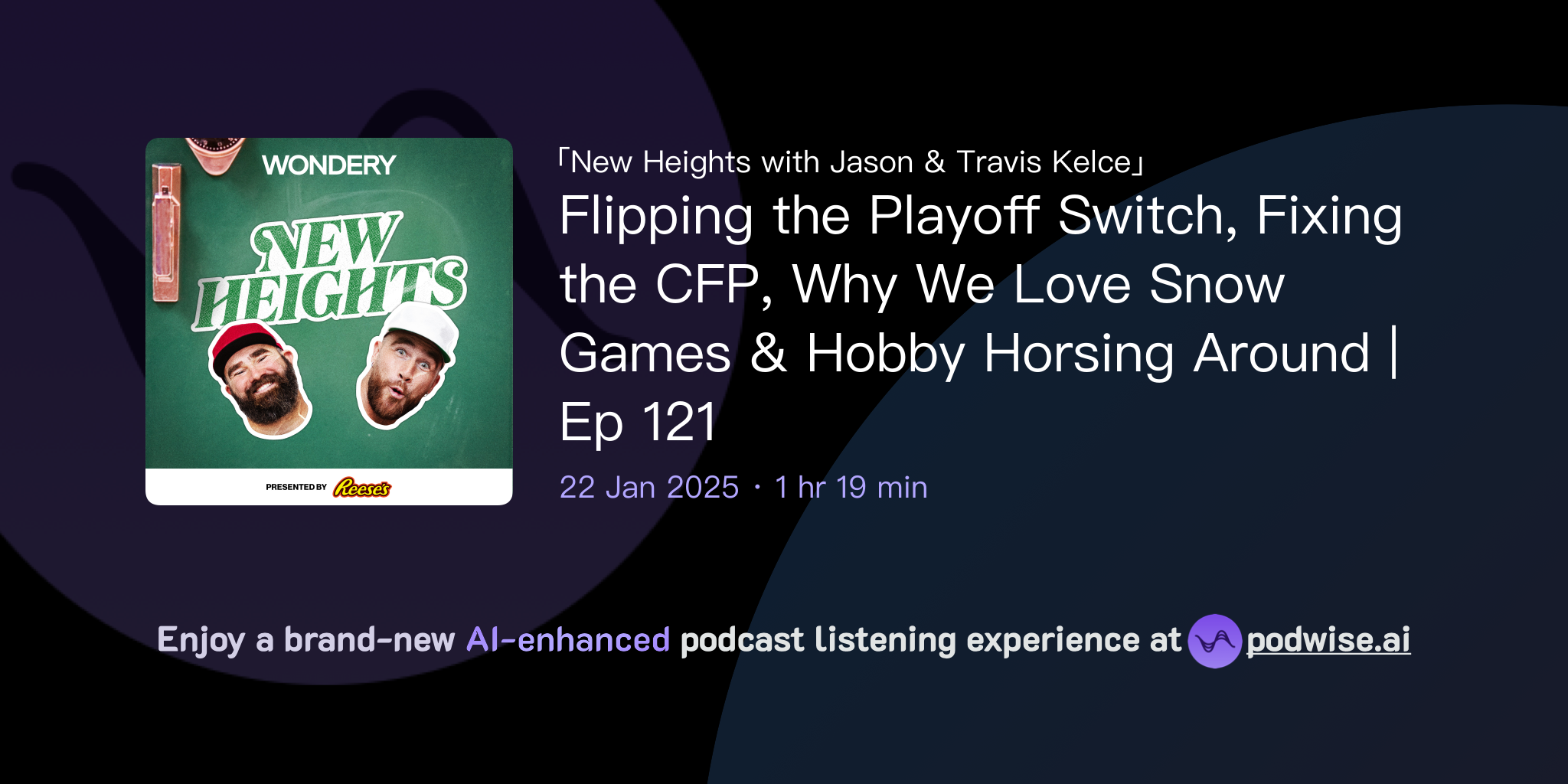 Flipping the Playoff Switch, Fixing the CFP, Why We Love Snow Games & Hobby Horsing Around | Ep ...