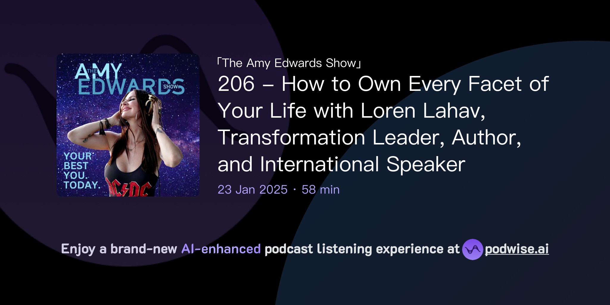 206 - How to Own Every Facet of Your Life with Loren Lahav ...
