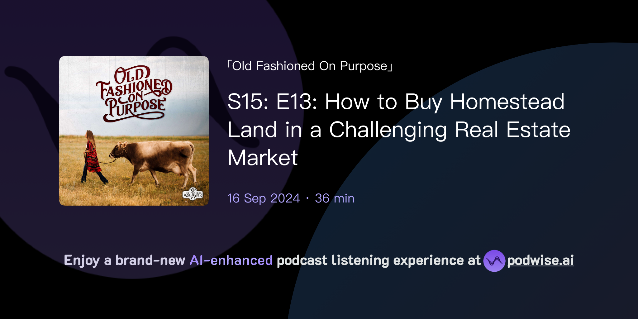 S15: E13: How to Buy Homestead Land in a Challenging Real Estate Market ...