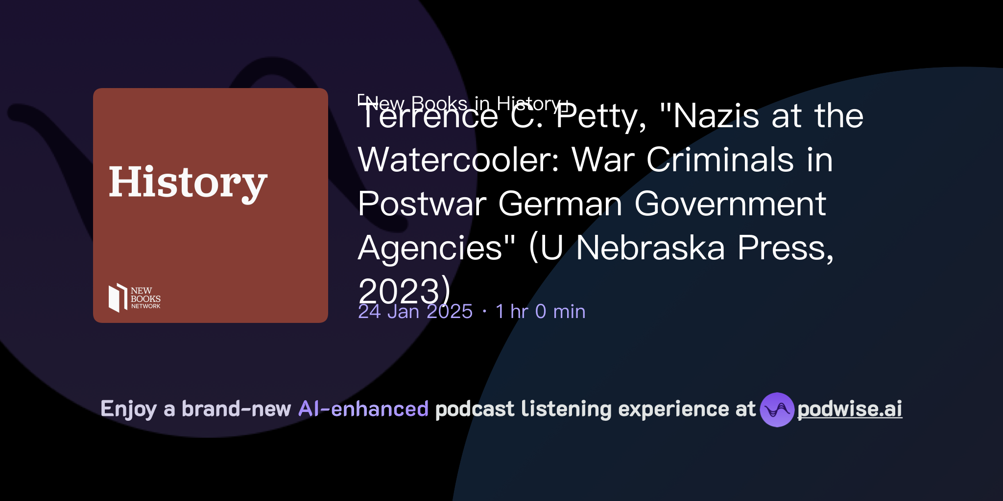 Terrence C. Petty, "Nazis at the Watercooler: War Criminals in Postwar ...