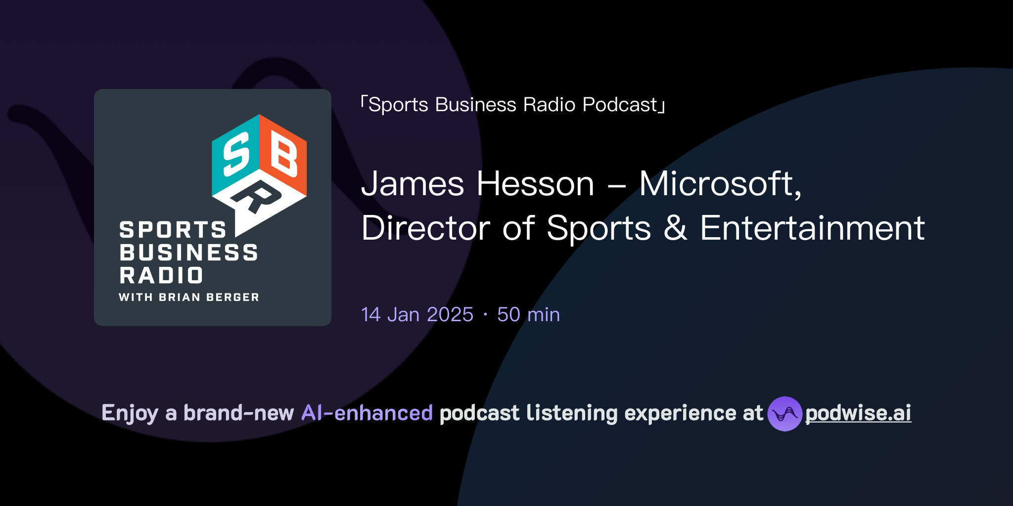 James Hesson - Microsoft, Director of Sports & Entertainment | Sports ...