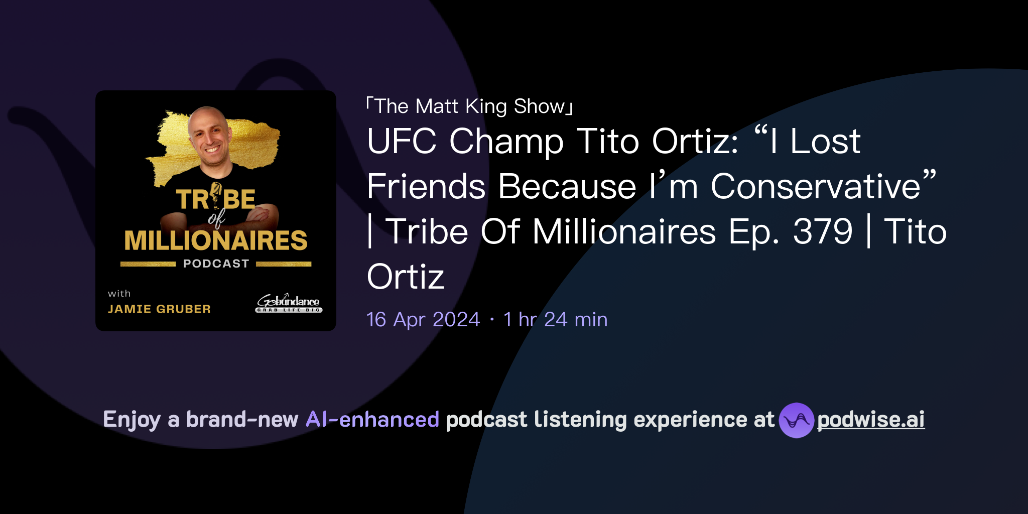 UFC Champ Tito Ortiz: “I Lost Friends Because I’m Conservative” | Tribe ...