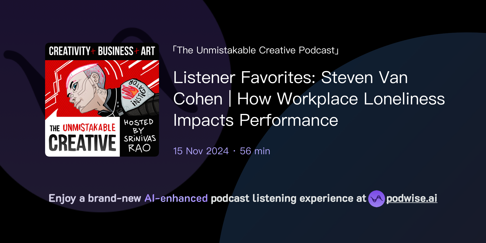 Listener Favorites: Steven Van Cohen | How Workplace Loneliness Impacts ...