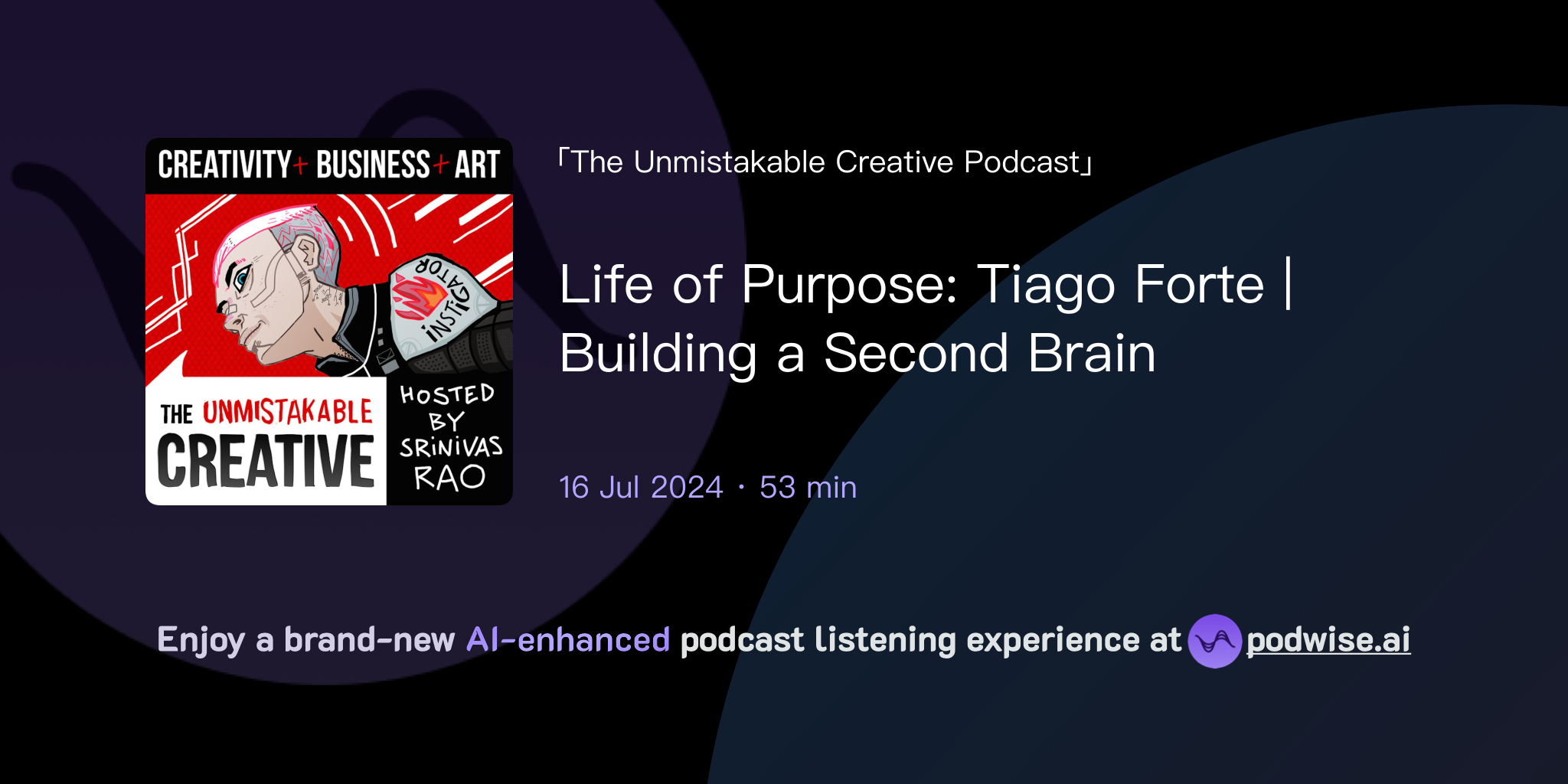 Life of Purpose: Tiago Forte | Building a Second Brain | The ...