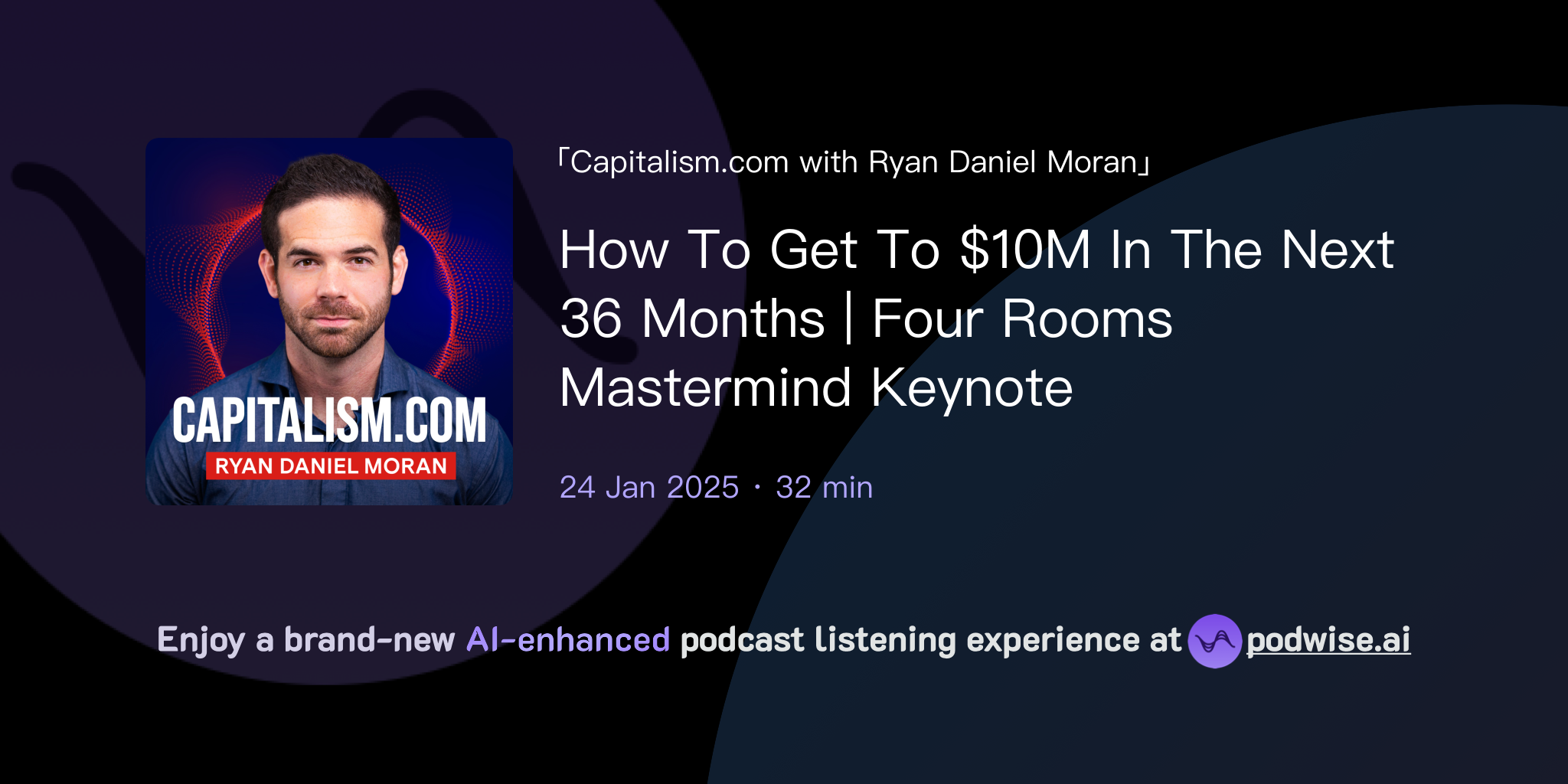 How To Get To $10M In The Next 36 Months | Four Rooms Mastermind Keynote | Capitalism.com with ...