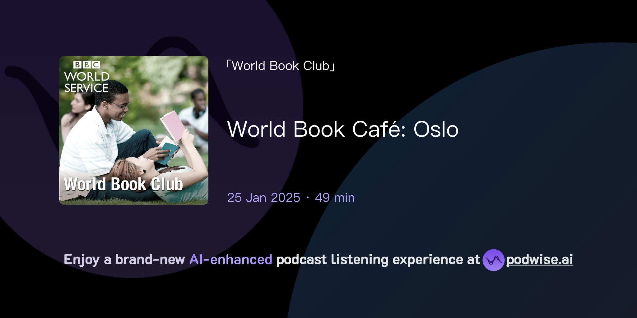 World Book Café: Oslo | World Book Club | Podwise