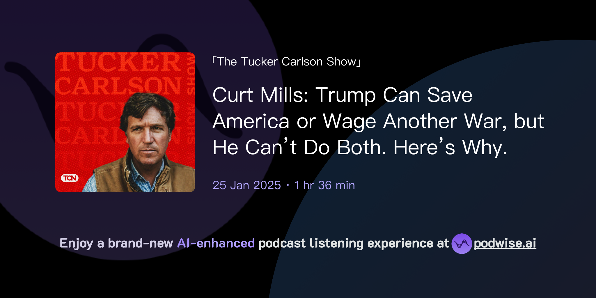 Curt Mills: Trump Can Save America or Wage Another War, but He Can’t Do ...