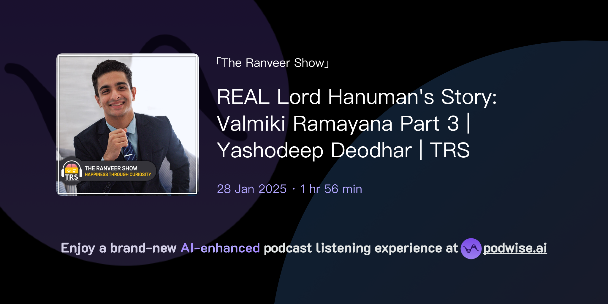 REAL Lord Hanuman's Story: Valmiki Ramayana Part 3 | Yashodeep Deodhar | TRS | The Ranveer Show ...