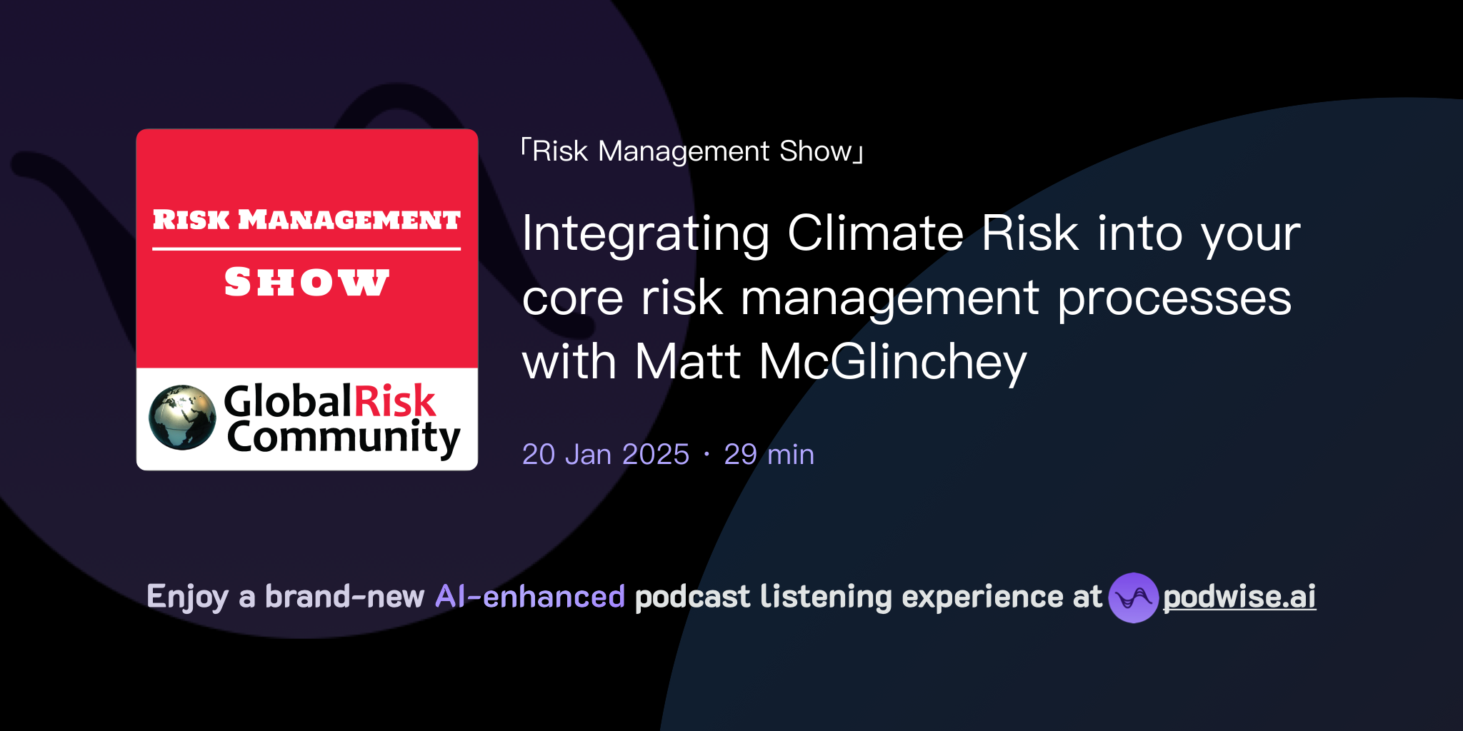 Integrating Climate Risk into your core risk management processes with ...