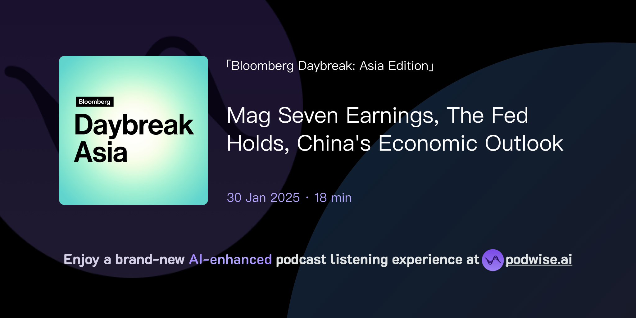 Mag Seven Earnings, The Fed Holds, China's Economic Outlook | Bloomberg Daybreak: Asia Edition ...