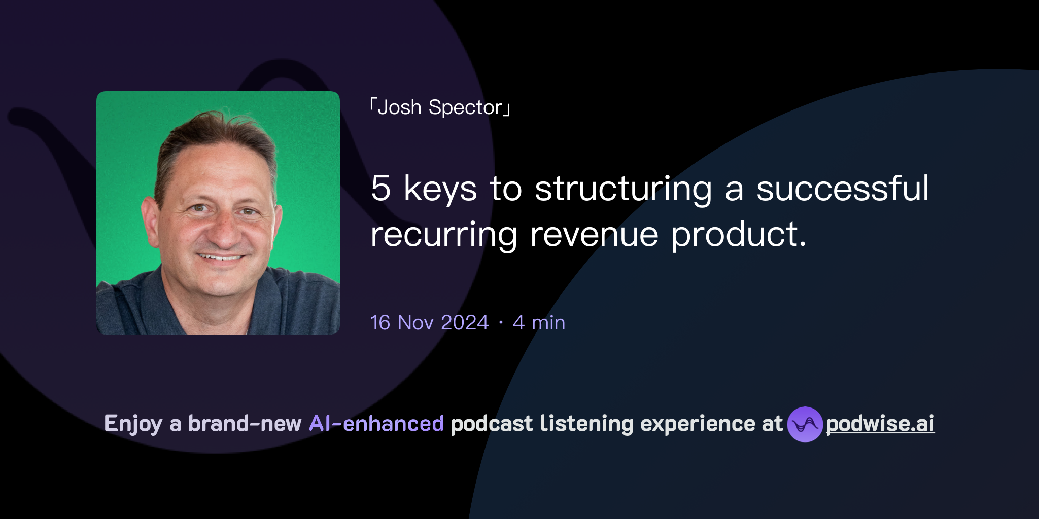 5 keys to structuring a successful recurring revenue product. | Josh ...