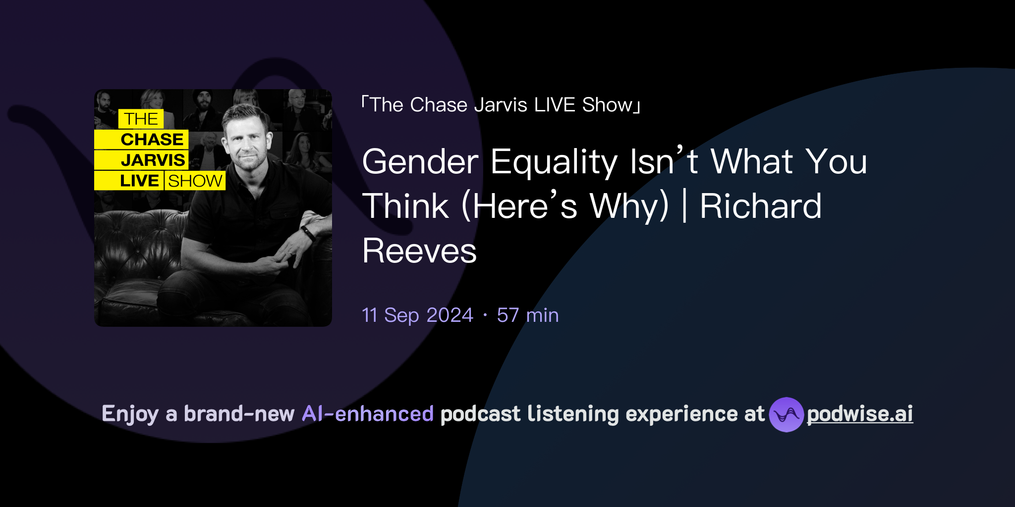 Gender Equality Isn’t What You Think (Here’s Why) | Richard Reeves | The Chase Jarvis LIVE Show ...