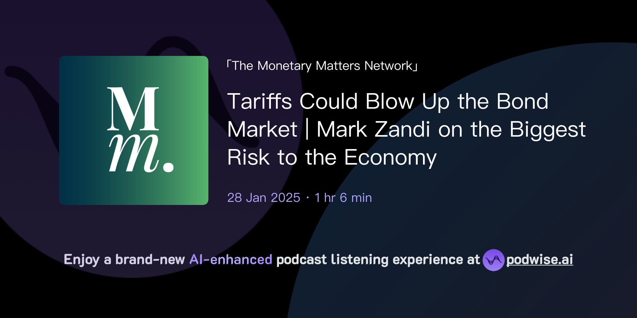 Tariffs Could Blow Up the Bond Market | Mark Zandi on the Biggest Risk ...