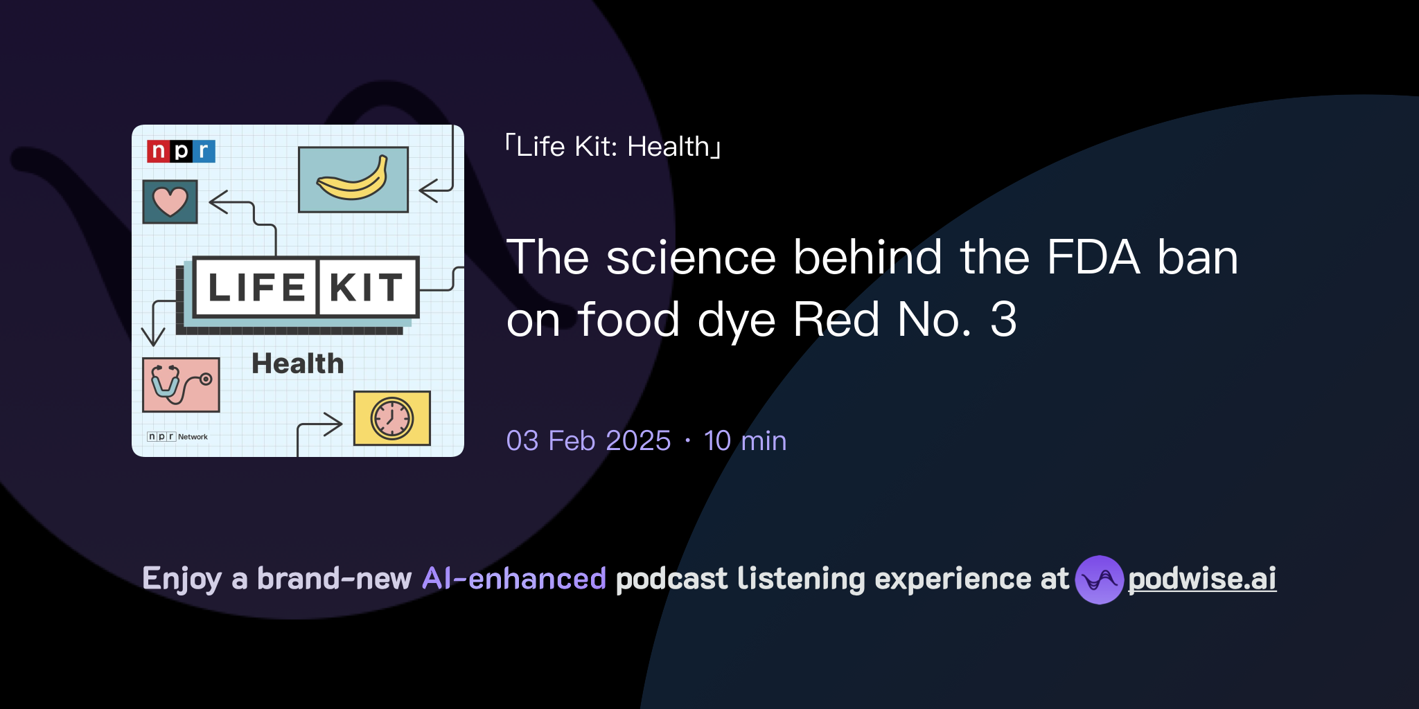 The science behind the FDA ban on food dye Red No. 3 | Life Kit: Health ...