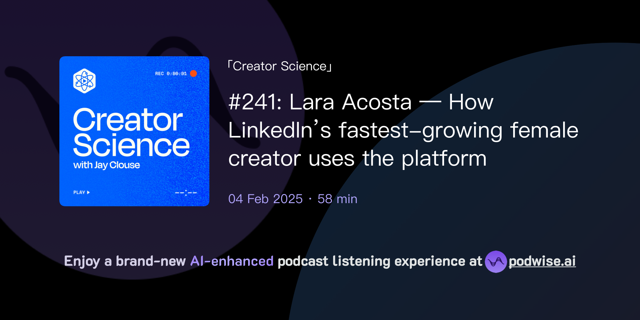 #241: Lara Acosta — How LinkedIn’s fastest-growing female creator uses ...