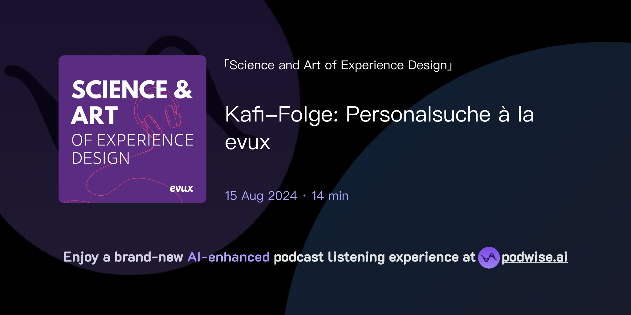 Kafi-Folge: Personalsuche à la evux | Science and Art of Experience ...