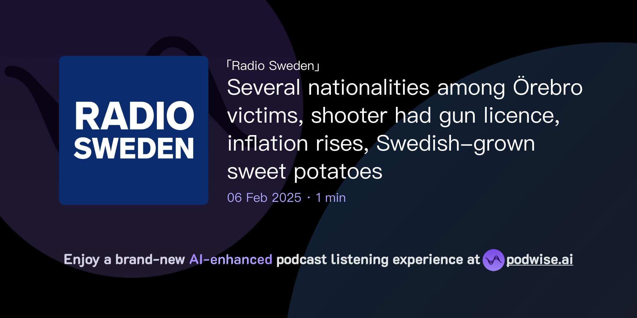 Several nationalities among Örebro victims, shooter had gun licence ...