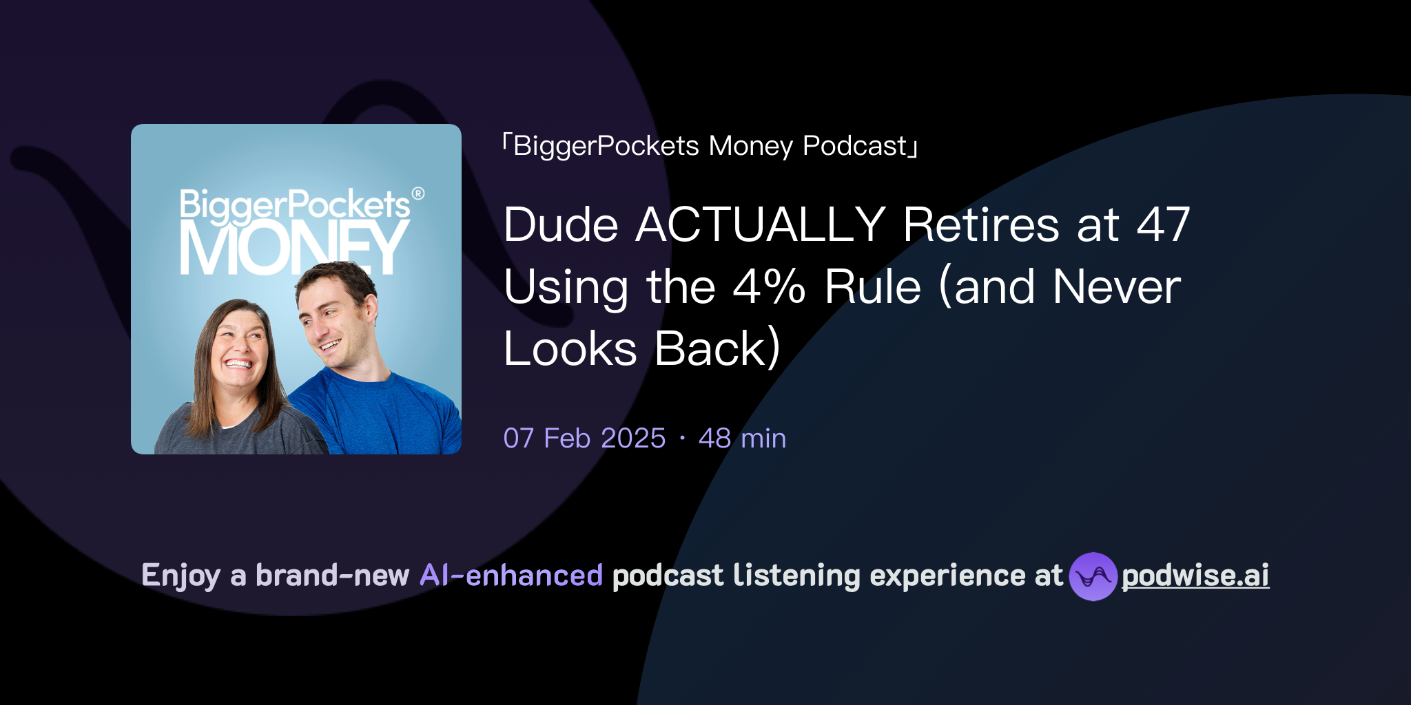 Dude ACTUALLY Retires at 47 Using the 4% Rule (and Never Looks Back) | BiggerPockets Money ...