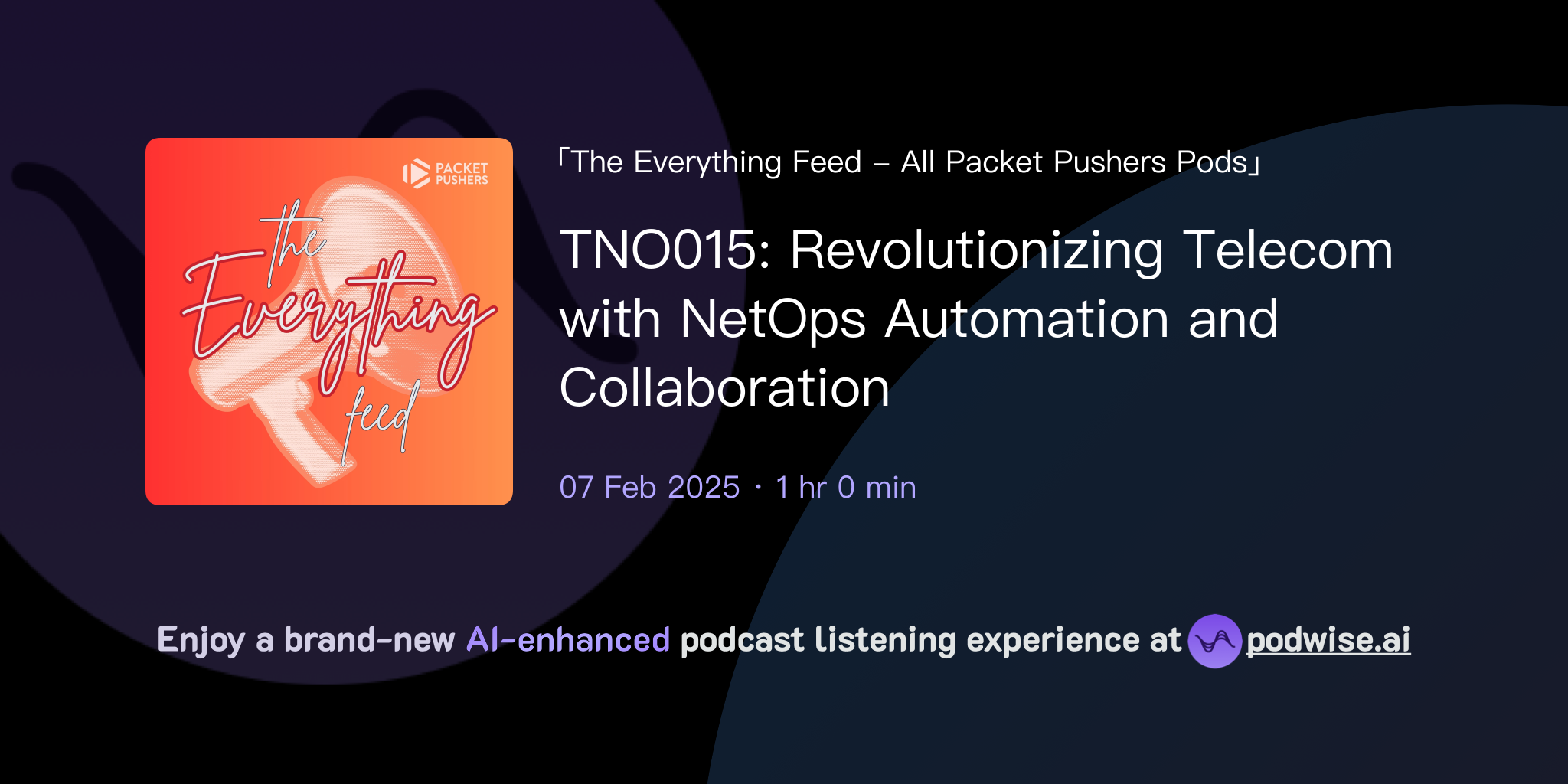 TNO015: Revolutionizing Telecom with NetOps Automation and ...