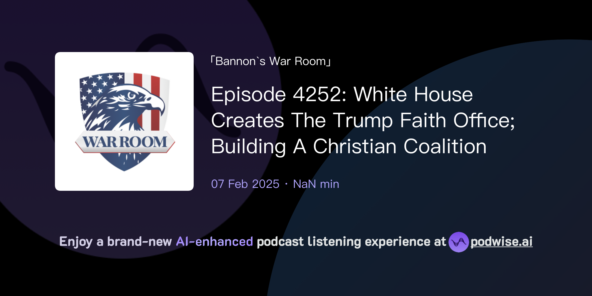 Episode 4252: White House Creates The Trump Faith Office; Building A ...