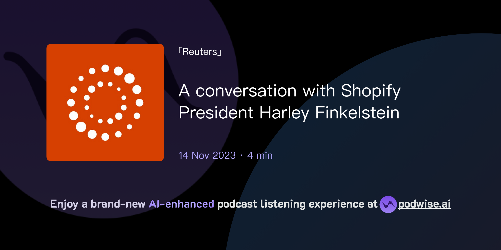 A conversation with Shopify President Harley Finkelstein | Reuters ...