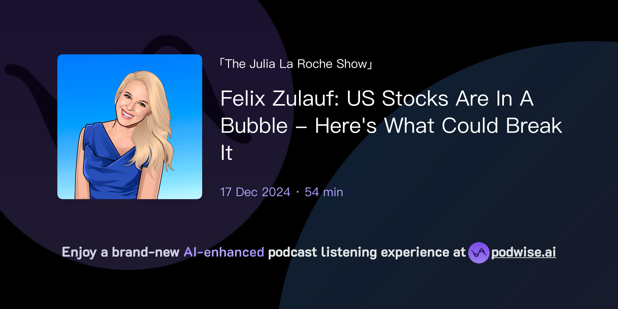 Felix Zulauf: US Stocks Are In A Bubble - Here's What Could Break It | The Julia La Roche Show ...