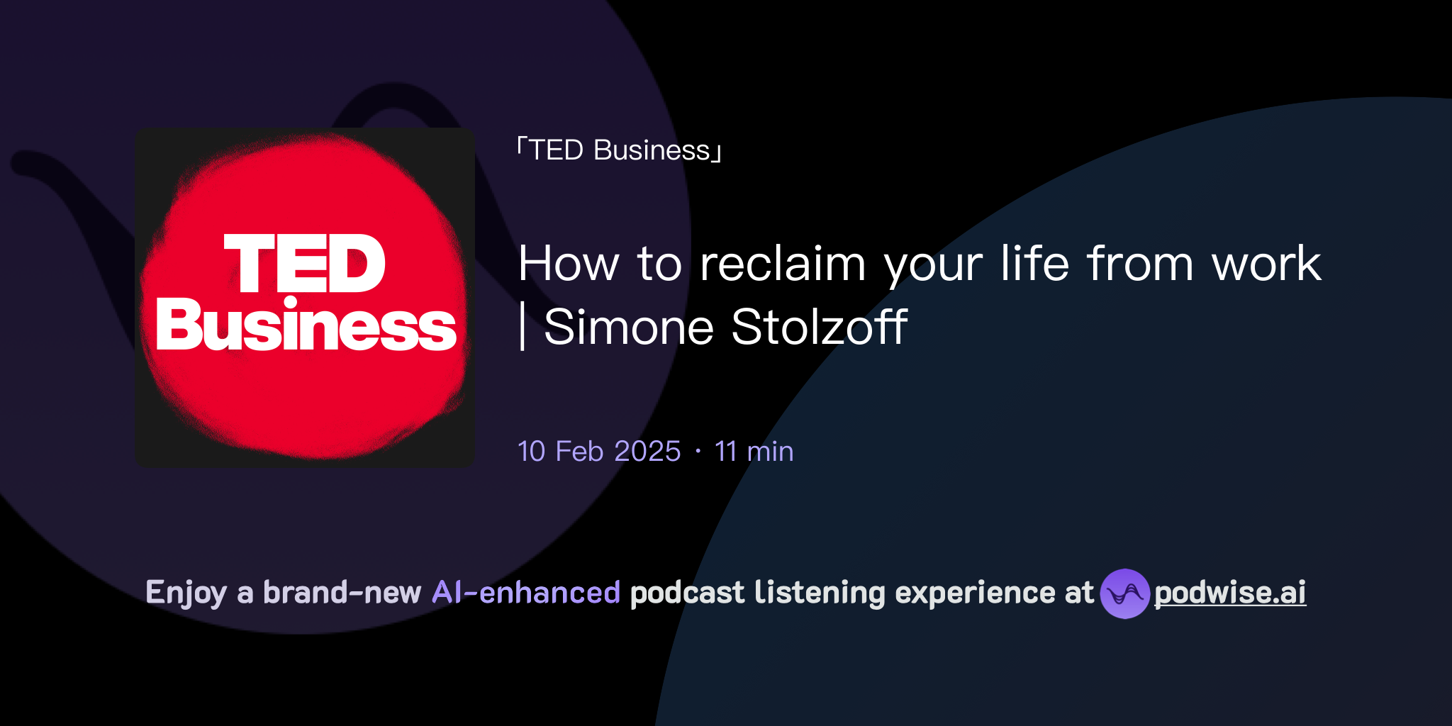 How to reclaim your life from work | Simone Stolzoff | TED Business ...