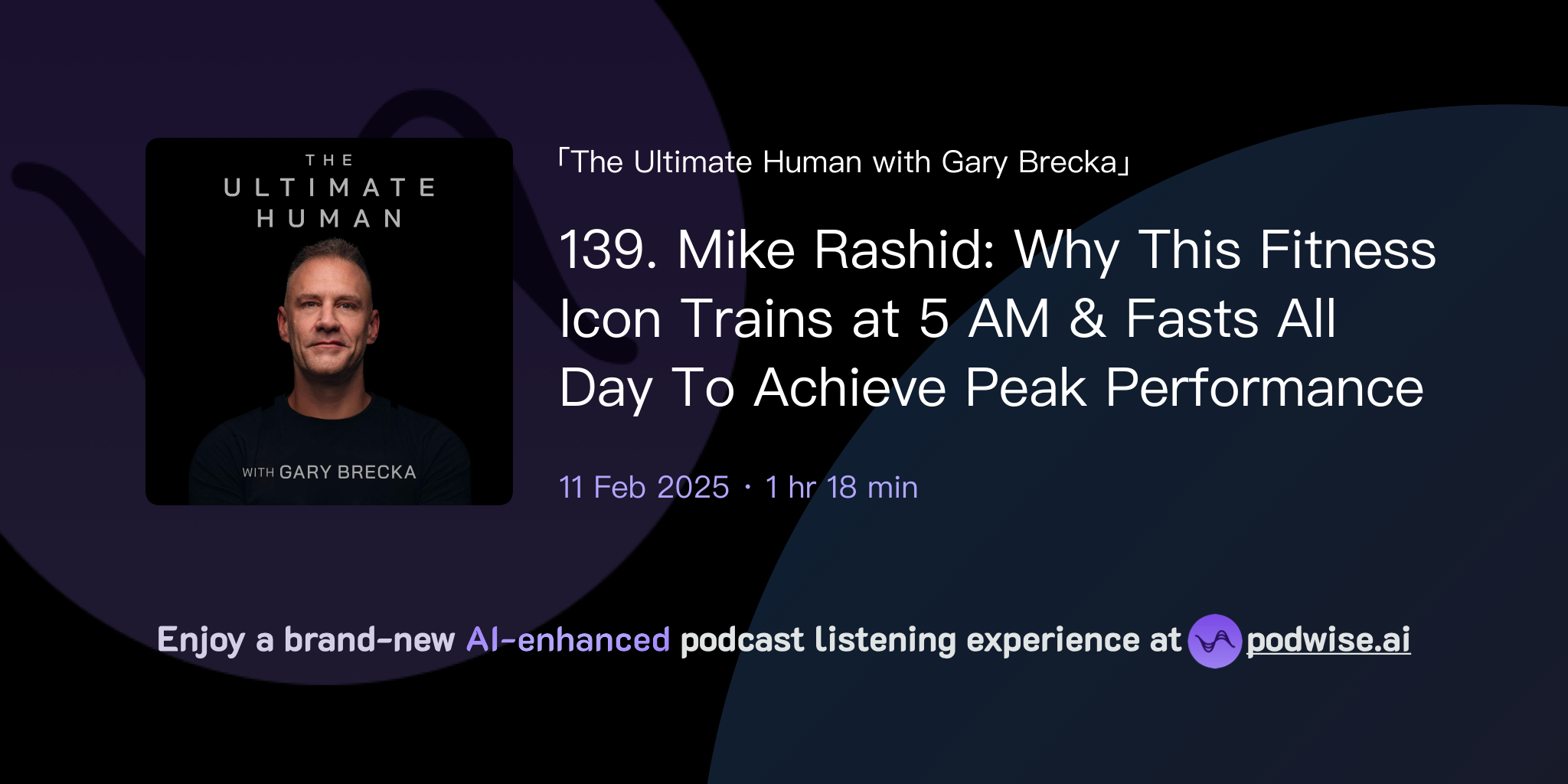 139. Mike Rashid: Why This Fitness Icon Trains at 5 AM & Fasts All Day ...