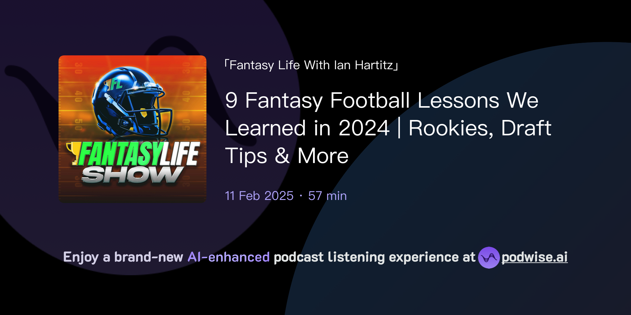 9 Fantasy Football Lessons We Learned in 2024 | Rookies, Draft Tips & More | Fantasy Life Show ...