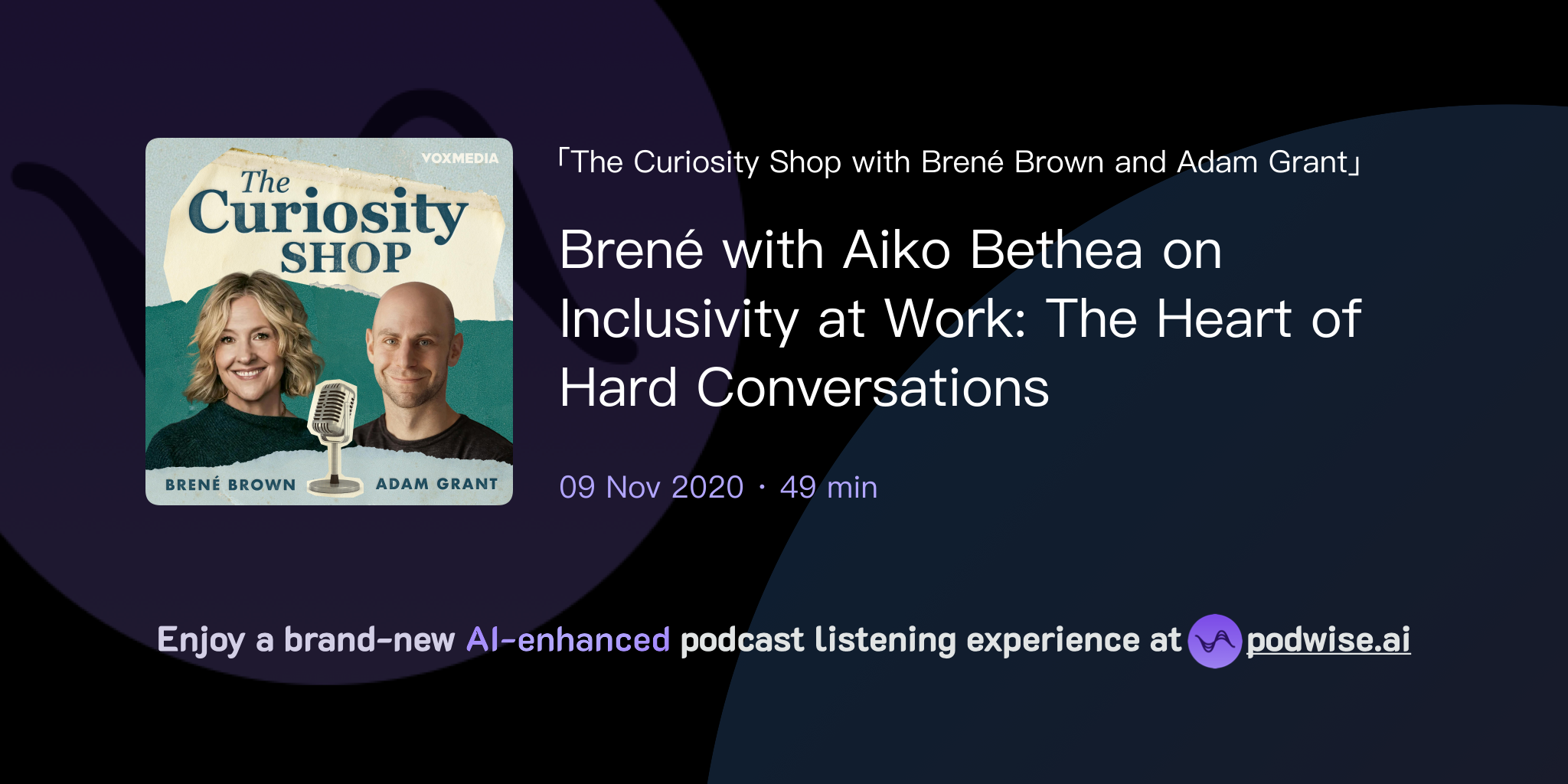 Brené with Aiko Bethea on Inclusivity at Work: The Heart of Hard ...