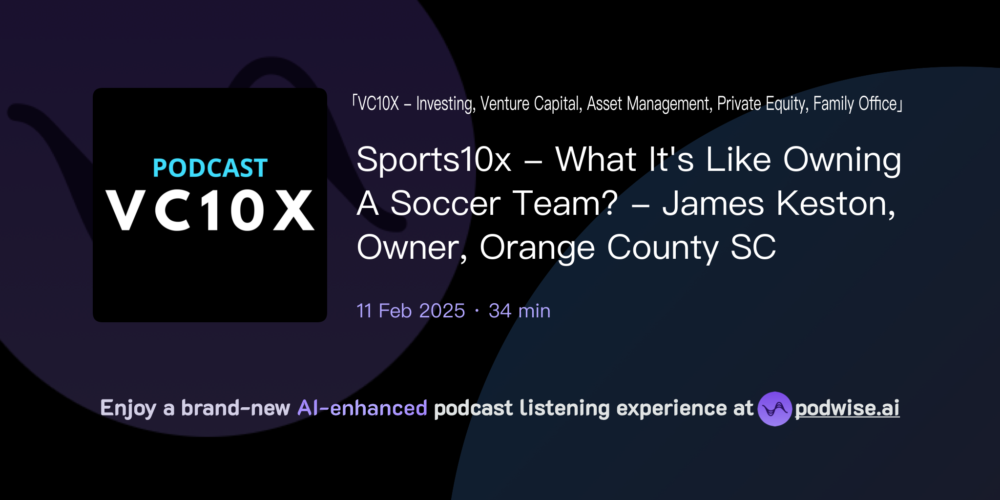 Sports10x - What It's Like Owning A Soccer Team? - James Keston, Owner ...