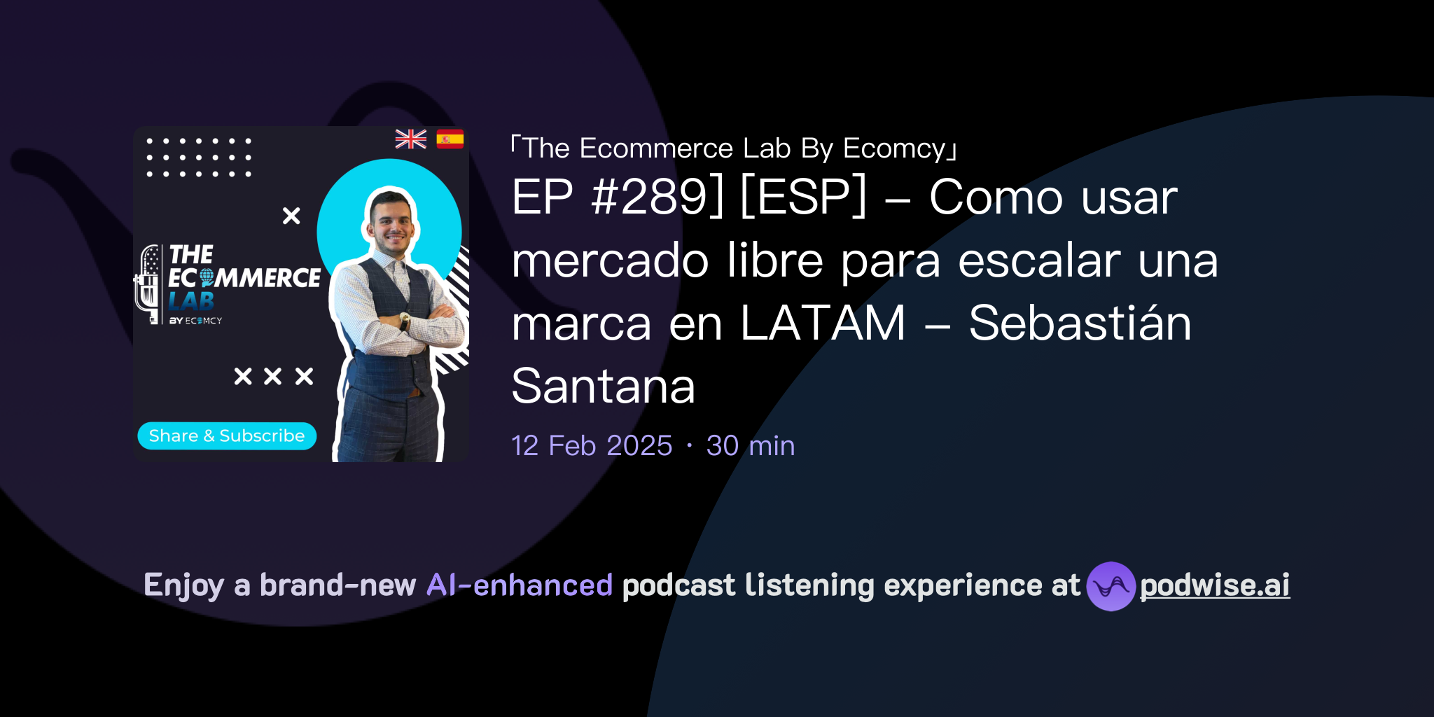 EP #289] [ESP] - Como usar mercado libre para escalar una marca en ...