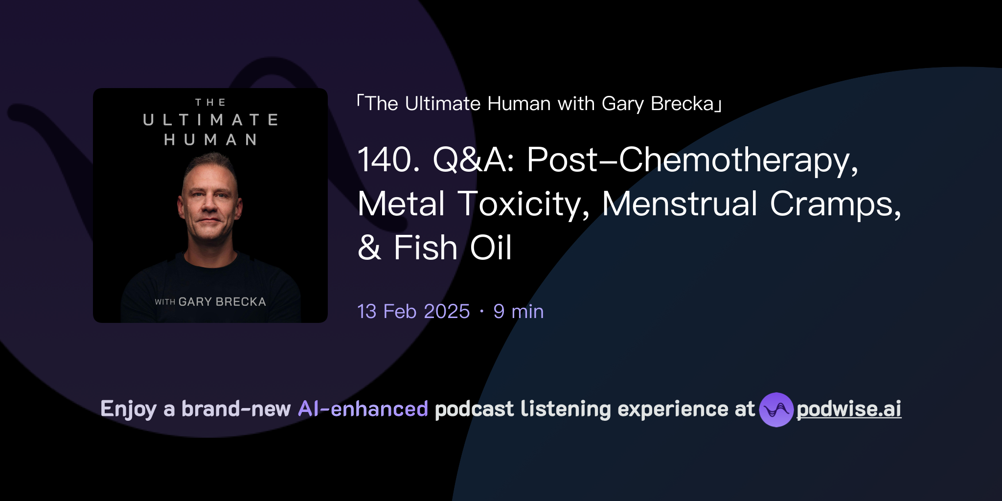 140. Q&A: Post-Chemotherapy, Metal Toxicity, Menstrual Cramps, & Fish Oil | The Ultimate Human ...