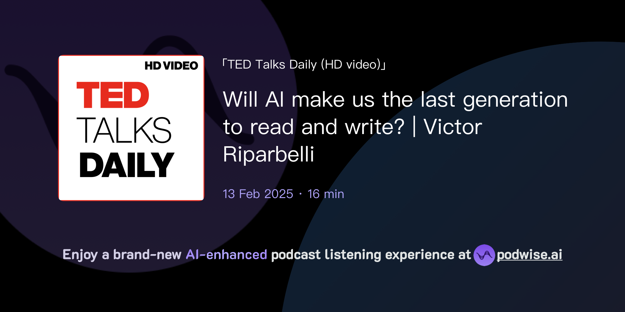 Will AI make us the last generation to read and write? | Victor Riparbelli | TED Talks Daily (HD ...