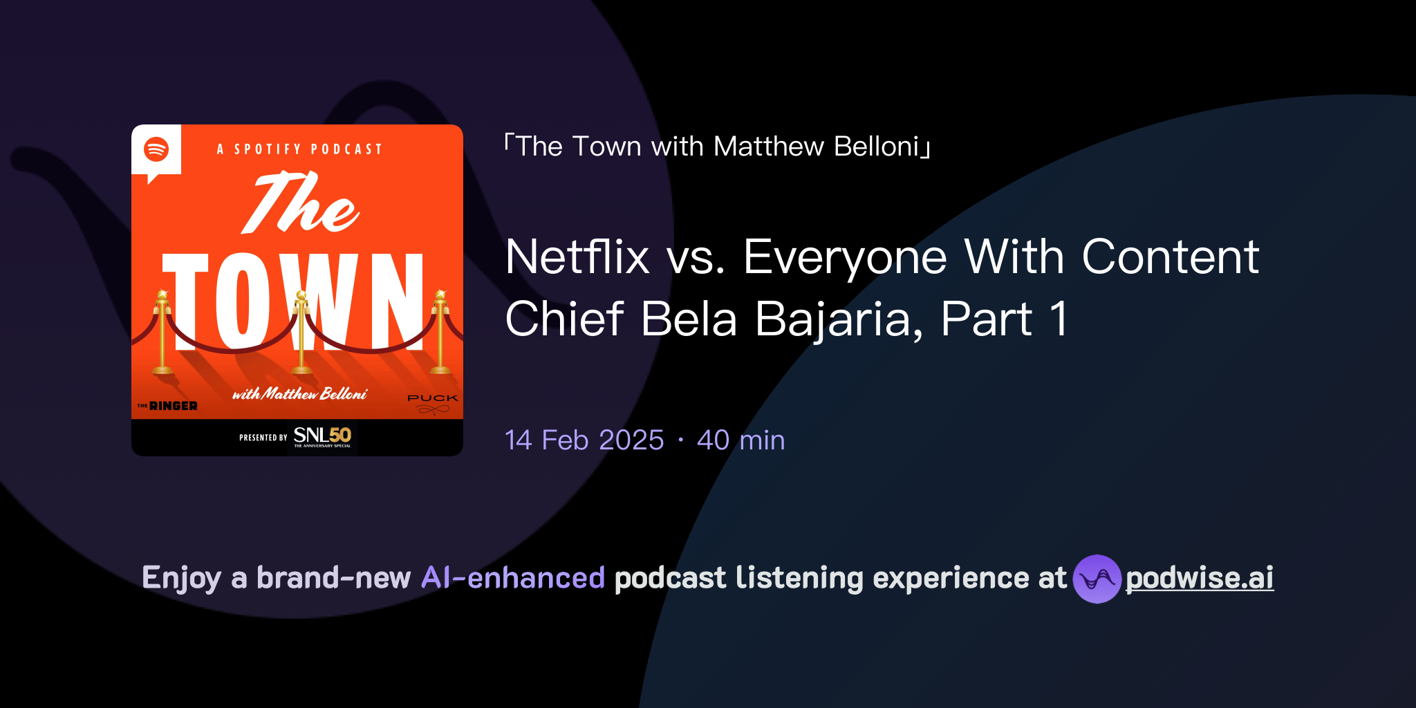 Netflix vs. Everyone With Content Chief Bela Bajaria, Part 1 | The Town ...