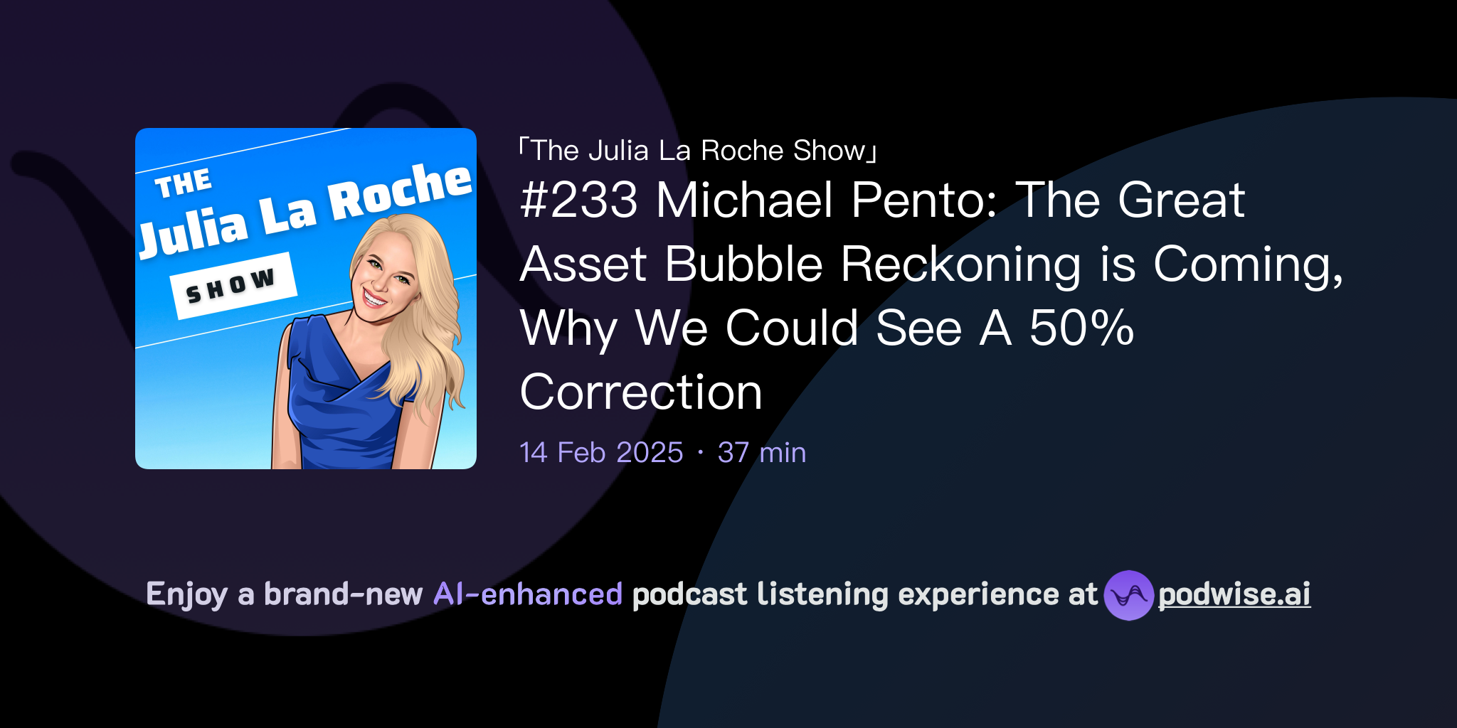#233 Michael Pento: The Great Asset Bubble Reckoning is Coming, Why We Could See A 50% ...