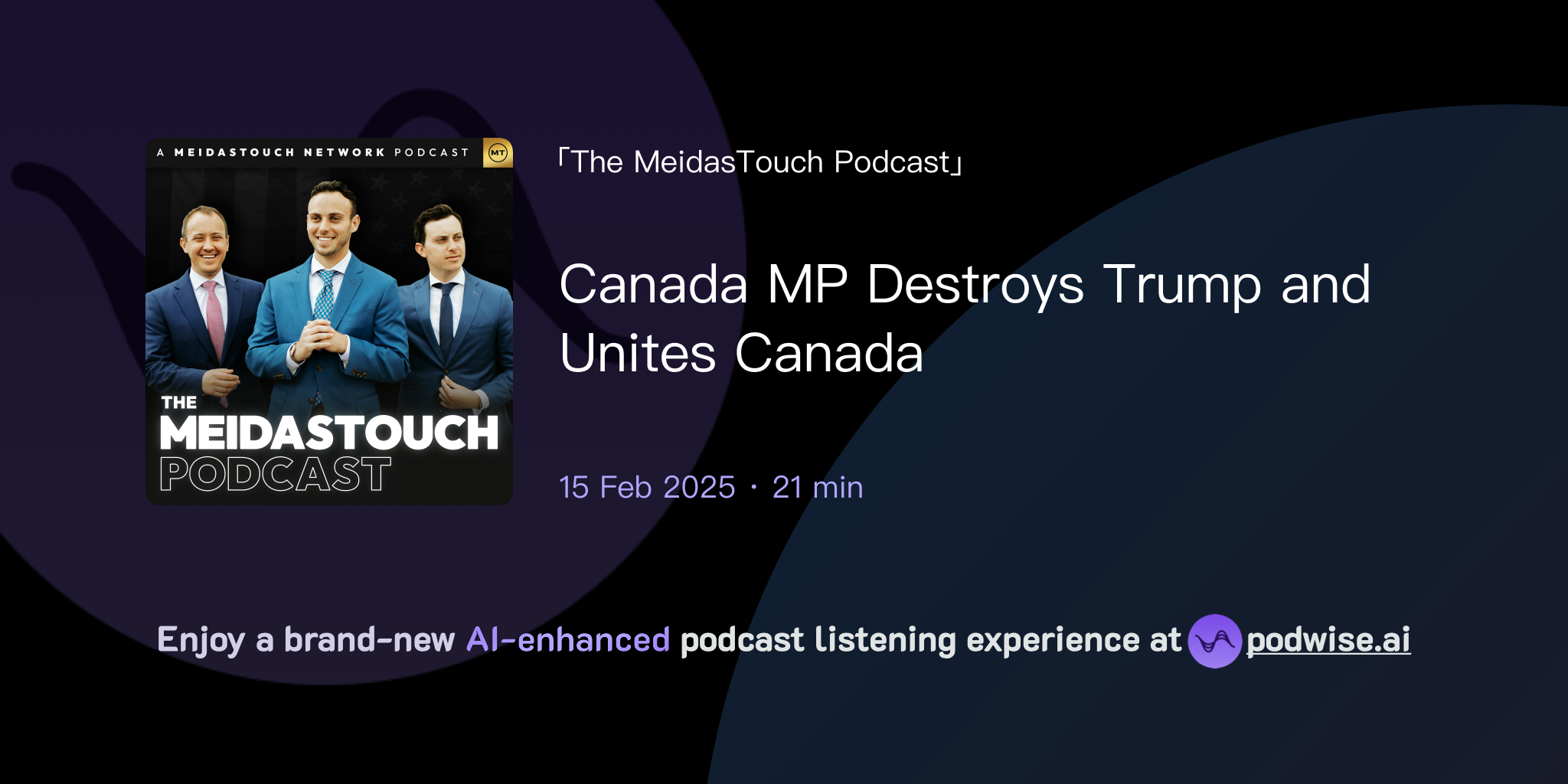 Canada MP Destroys Trump and Unites Canada | The MeidasTouch Podcast ...