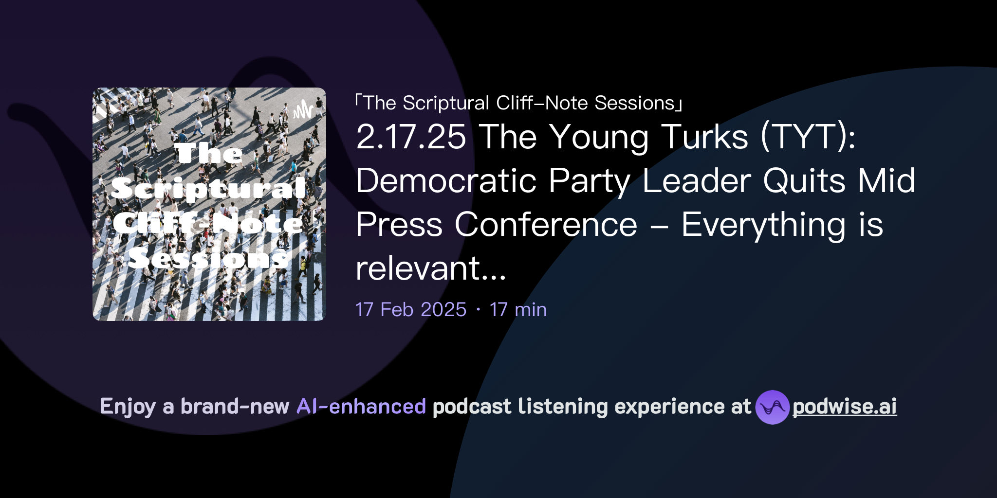 2.17.25 The Young Turks (TYT): Democratic Party Leader Quits Mid Press ...