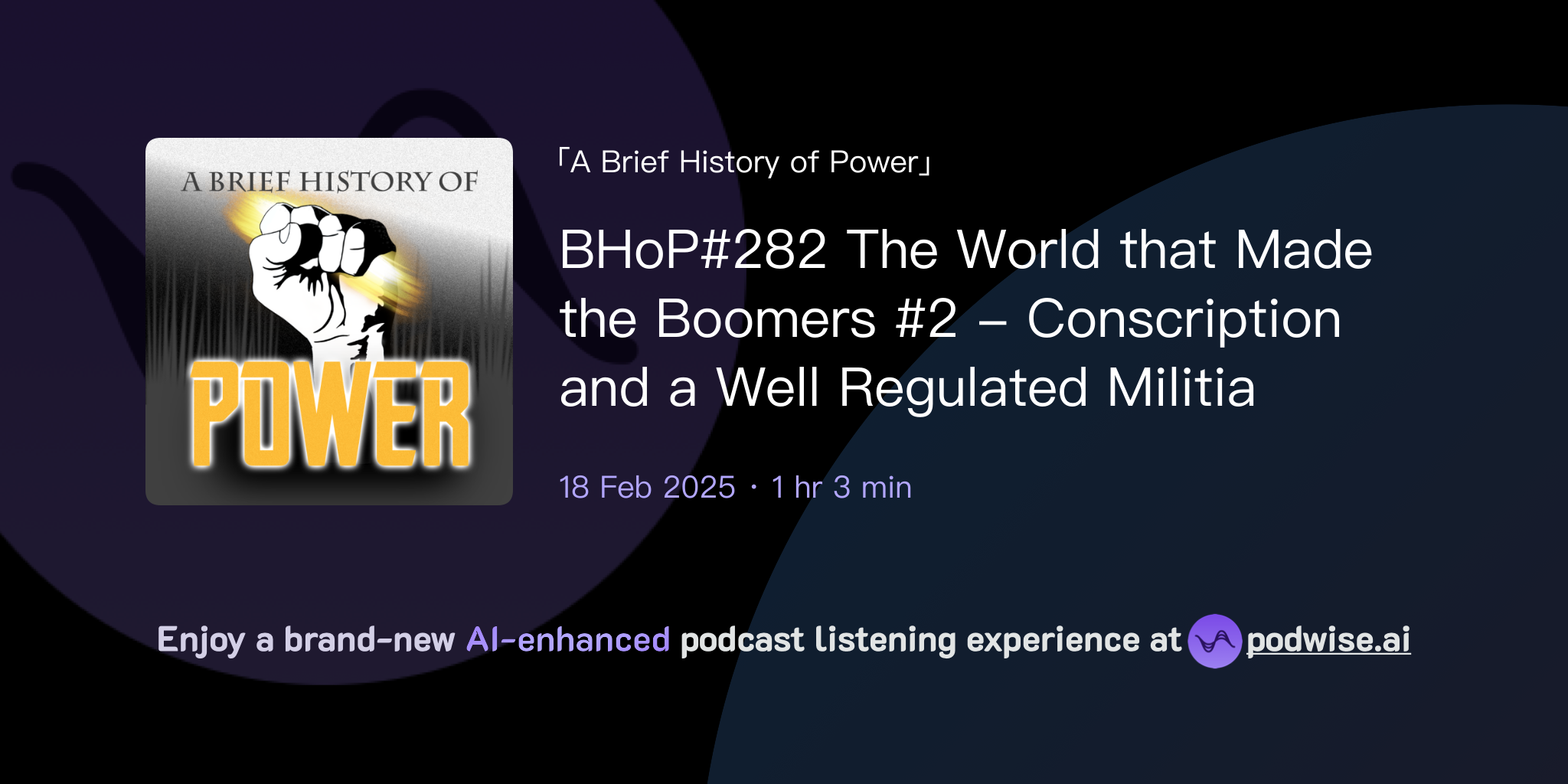 BHoP#282 The World that Made the Boomers #2 - Conscription and a Well Regulated Militia | A ...