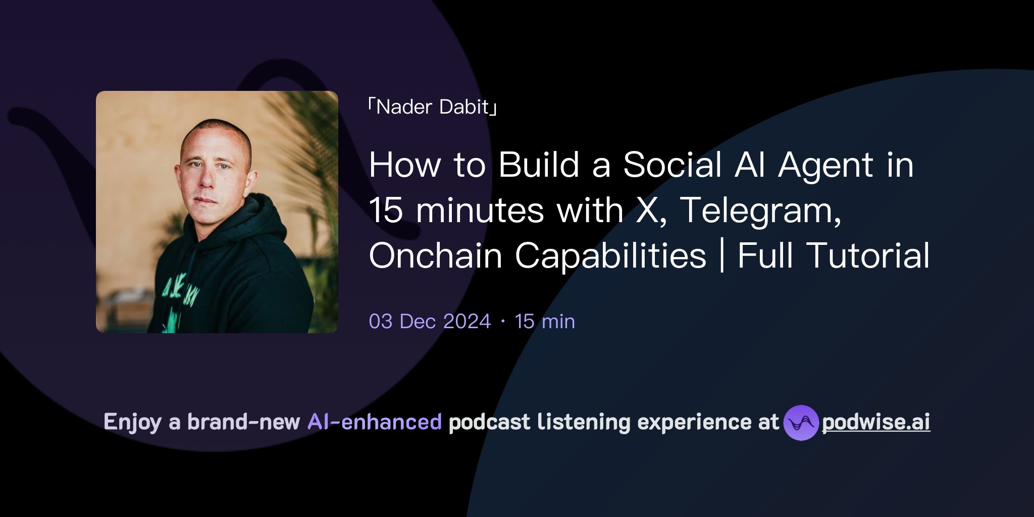 How to Build a Social AI Agent in 15 minutes with X, Telegram, Onchain ...