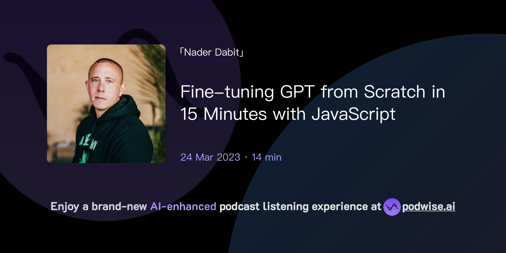 Fine-tuning GPT from Scratch in 15 Minutes with JavaScript | Nader ...