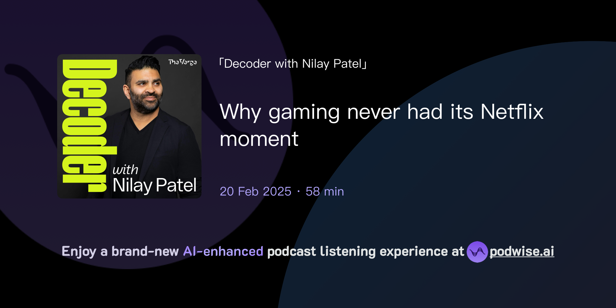 Why gaming never had its Netflix moment | Decoder with Nilay Patel ...