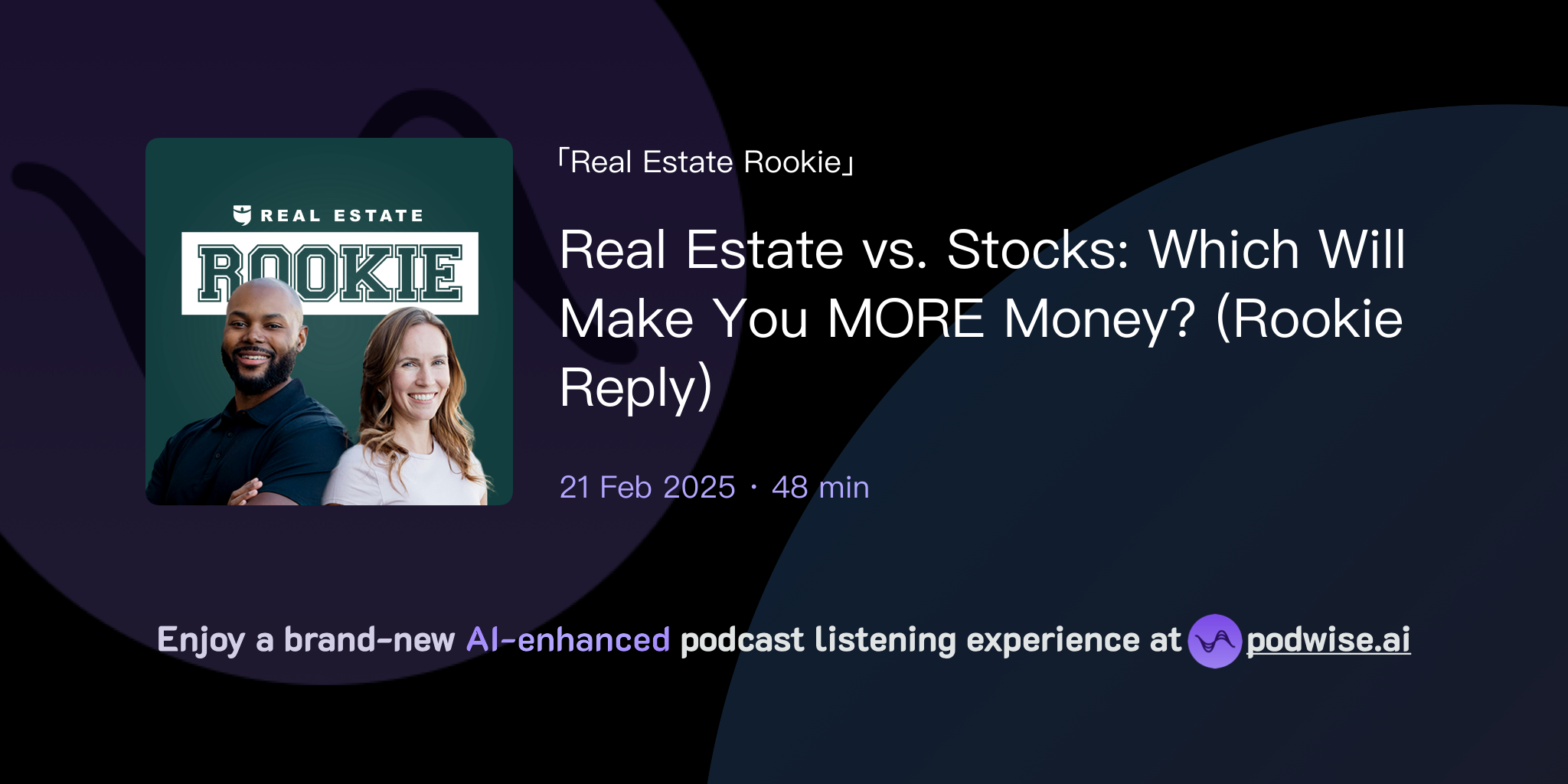 Real Estate vs. Stocks: Which Will Make You MORE Money? (Rookie Reply) | Real Estate Rookie ...