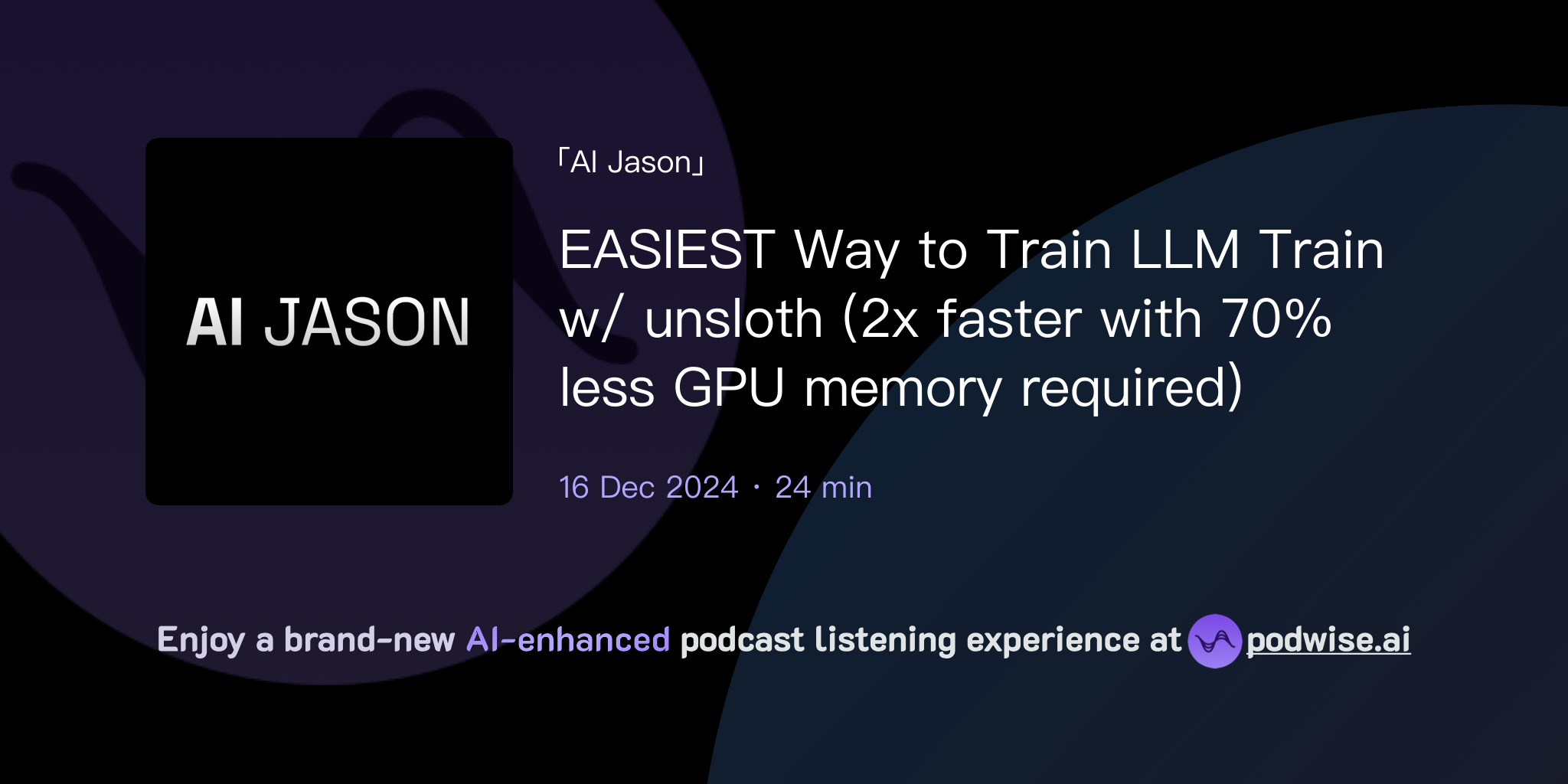 EASIEST Way to Train LLM Train w/ unsloth (2x faster with 70% less GPU ...