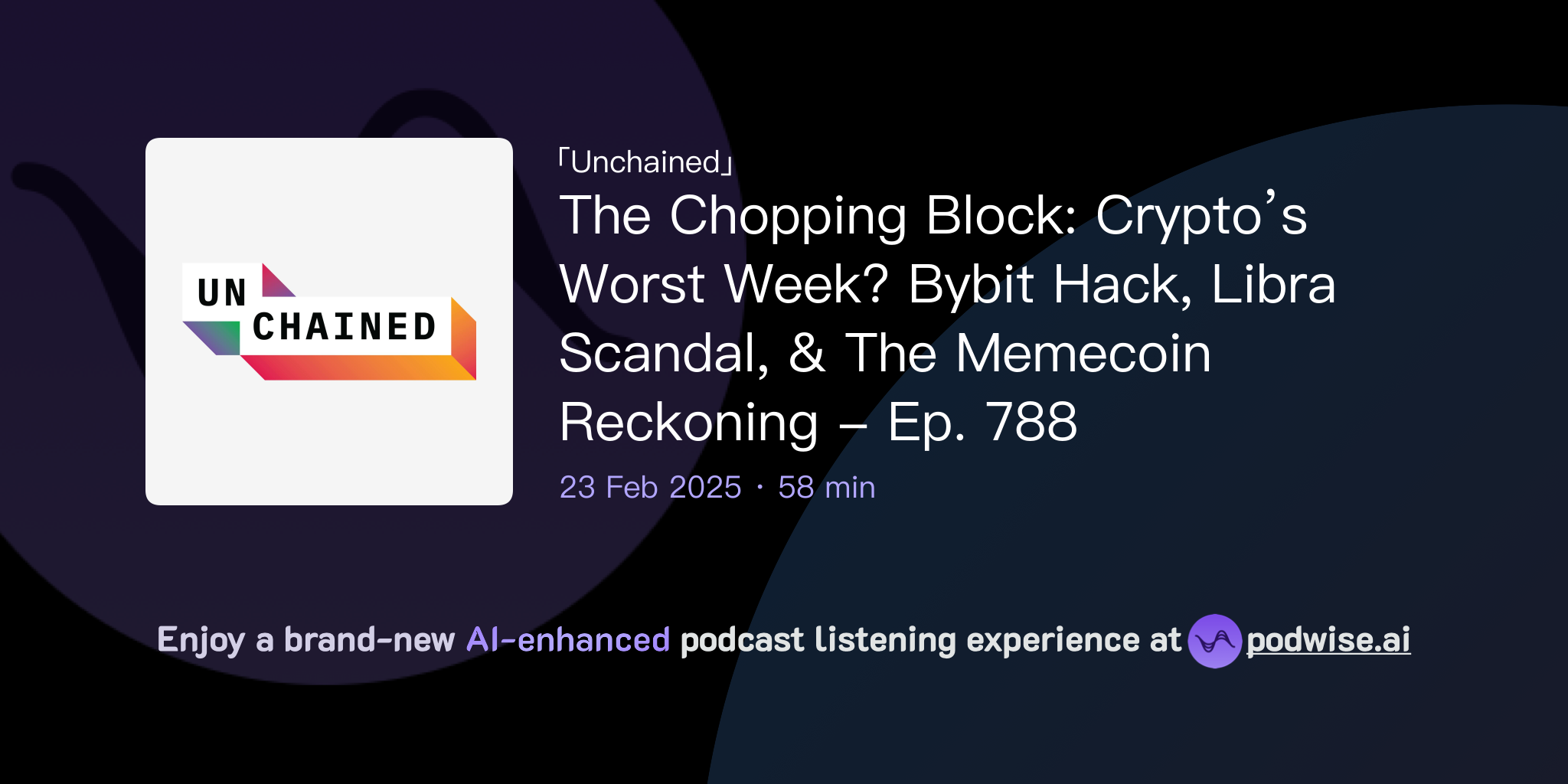 The Chopping Block: Crypto’s Worst Week? Bybit Hack, Libra Scandal, & The Memecoin Reckoning ...