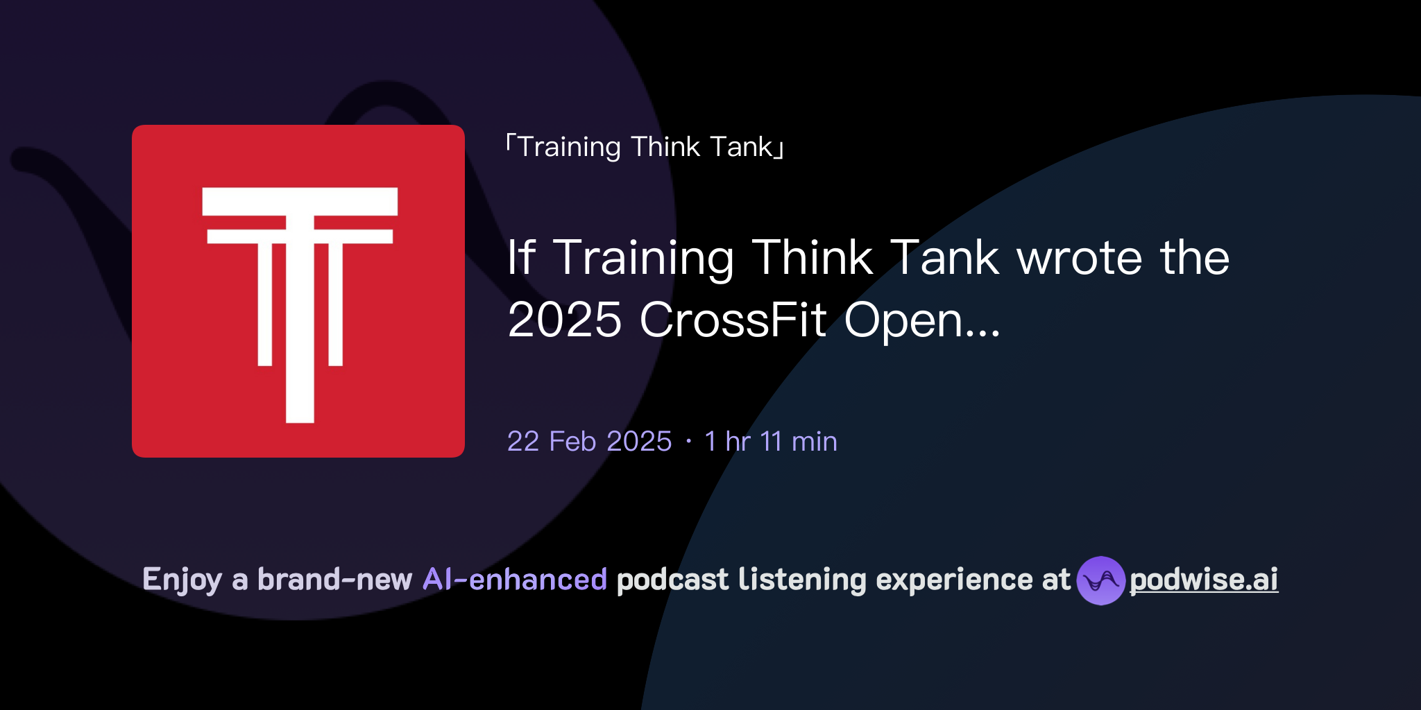 If Training Think Tank wrote the 2025 CrossFit Open... | Training Think ...