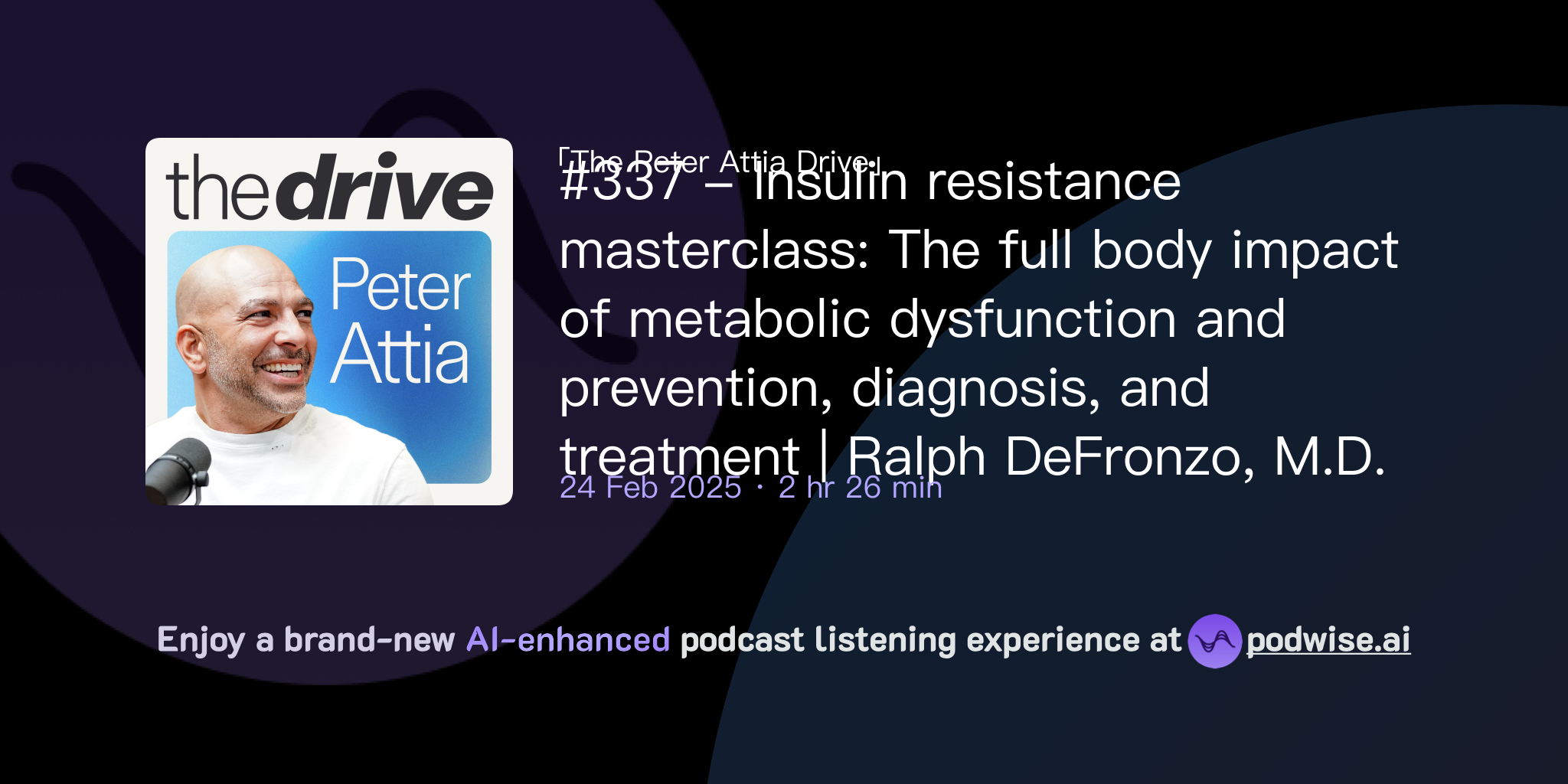 #337 - Insulin resistance masterclass: The full body impact of ...